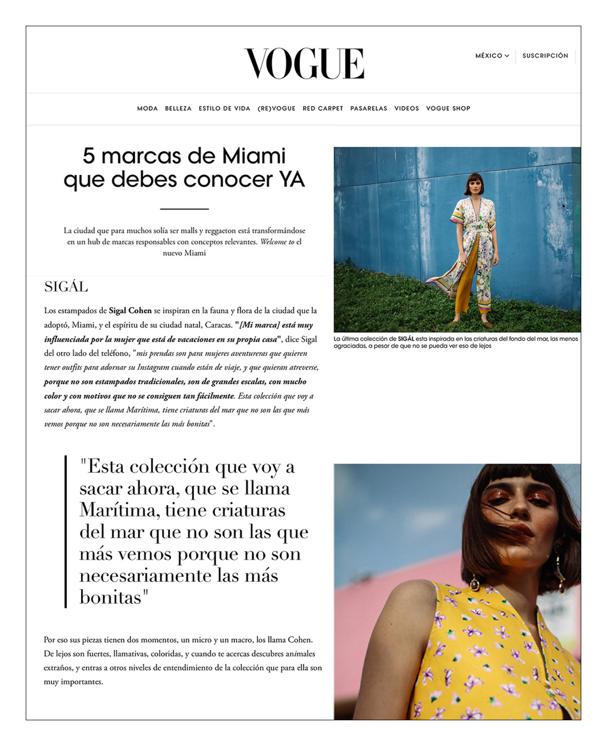 VOGUE MX – shopsigal